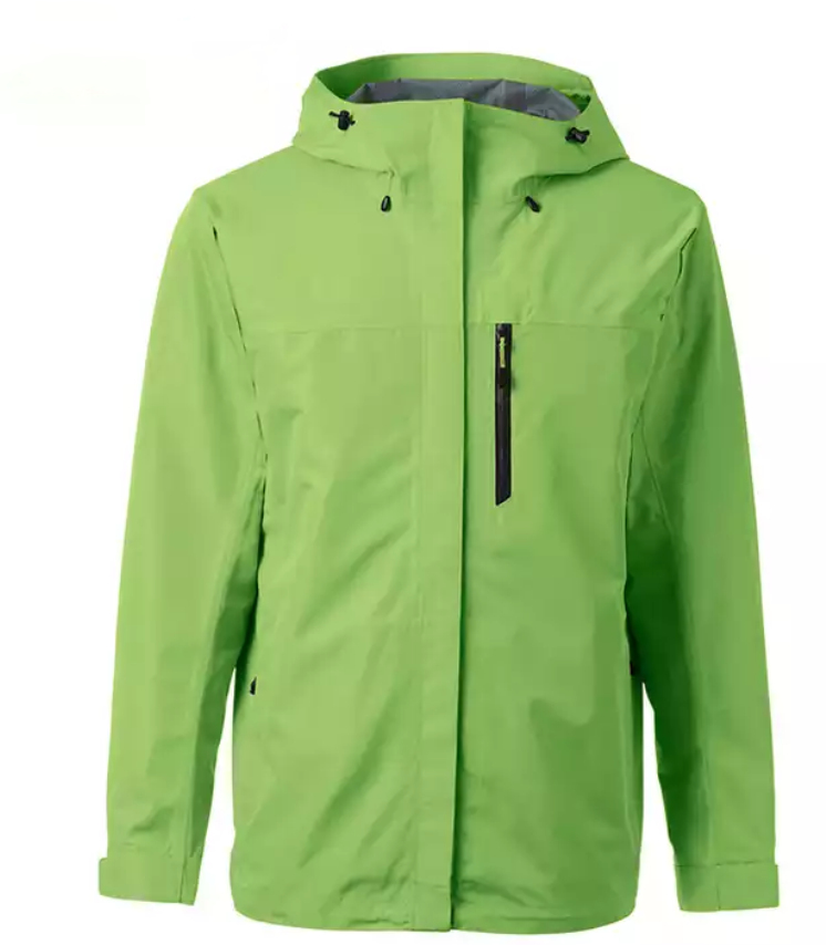 Custom Design Outdoor Waterproof Raincoat Sport Hooded Rain Jacket